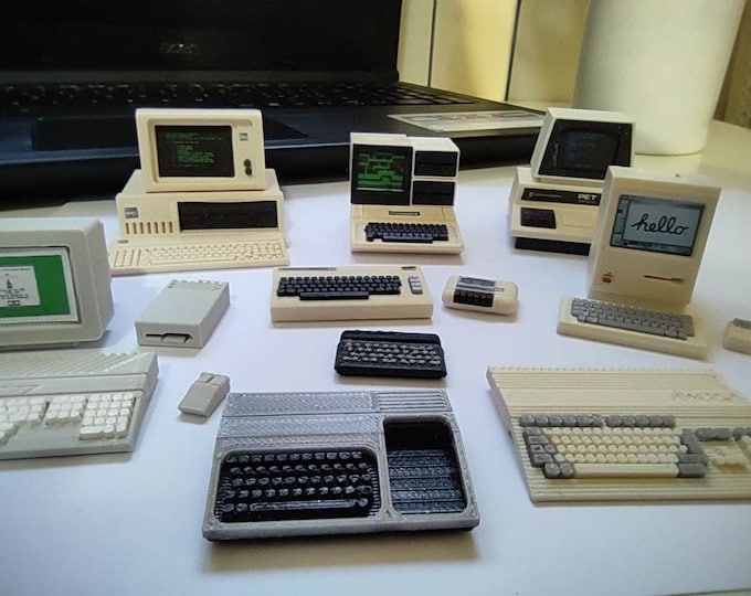 SET 9 Retro Computers Miniatures - Etsy