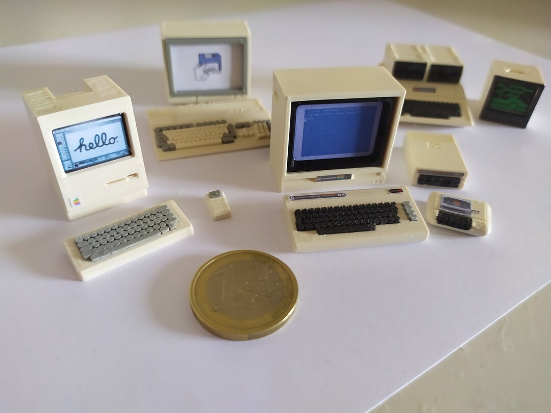 Dollhouse Retro Computers Miniature 1:12 Scale - Etsy