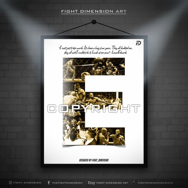 Leon Edwards Poster - Etsy