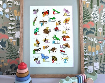 Insect Alphabet - Etsy UK