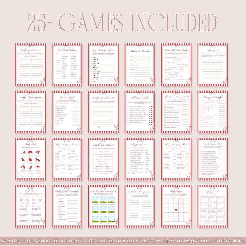 She's Ready to Pop Baby Shower Games Bundle Editable Canva Template ...