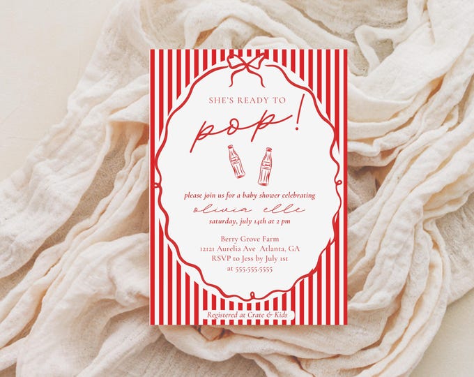 She's Ready to Pop, Ready to Pop Baby Shower, Pop Baby Shower ...