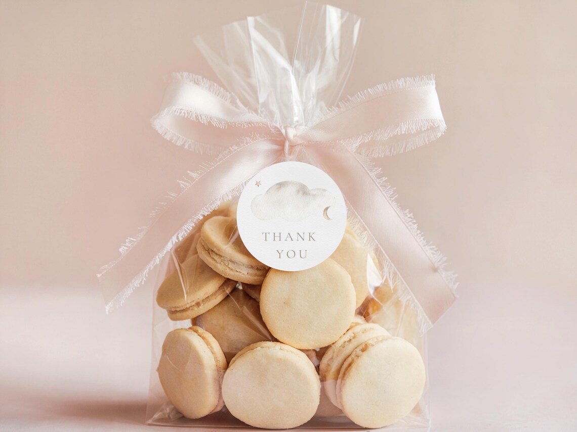 Heaven Sent Baby Shower Favor Tag - Piece of Heaven is on the Way Baby ...