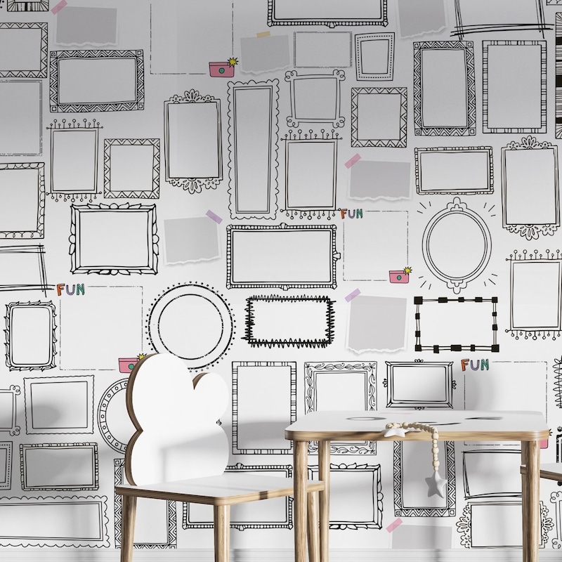 Framed Wallpaper - Etsy