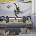 Football Fanatic Wallpaper for Kids - Customizable Soccer Themed Mural ...