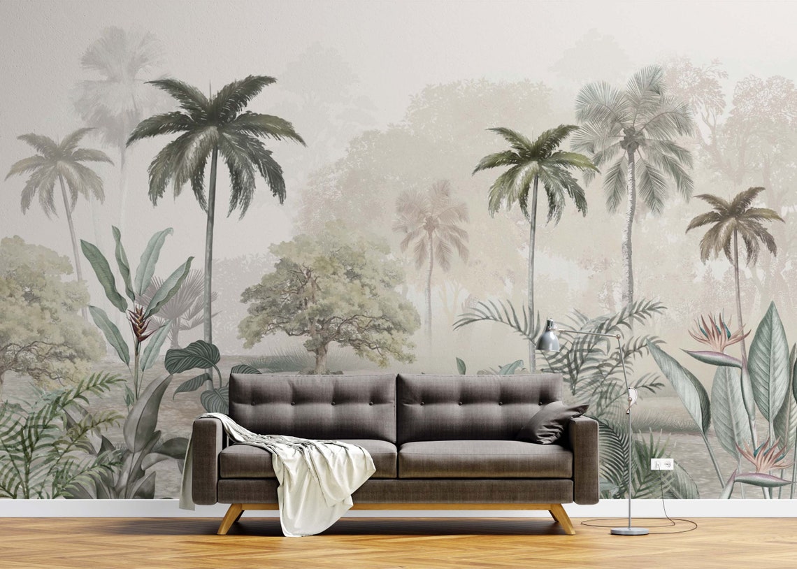 Tropical Wallpaper Palm Tree Wallpaper Personalized Gifts - Etsy