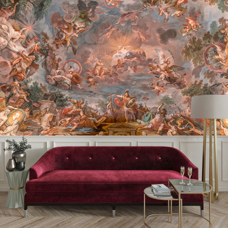 Wallpaper Mural Angel - Etsy