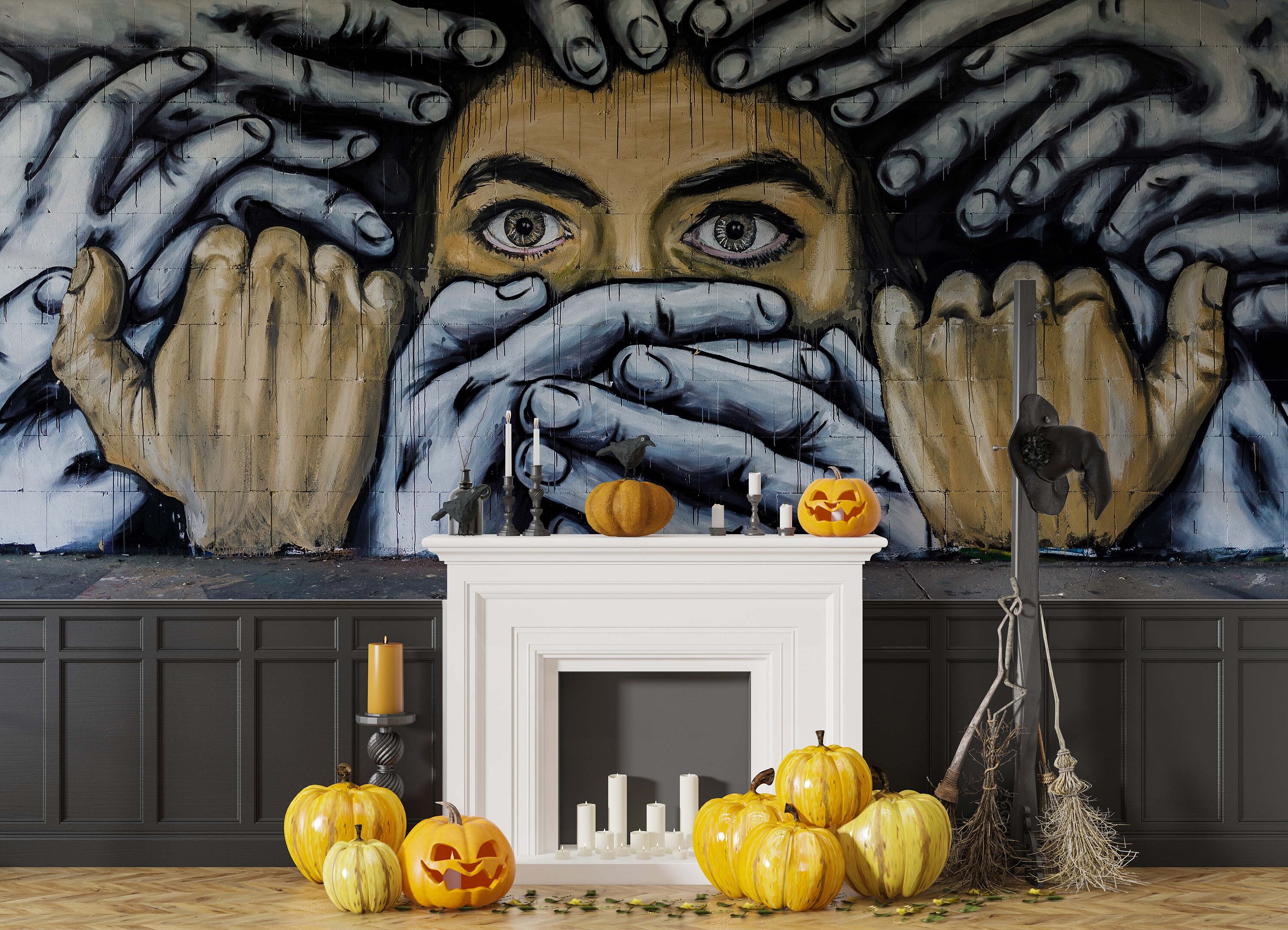 Freedom Themed Wallpaper Peel and Stick Woman Wall Mural - Etsy