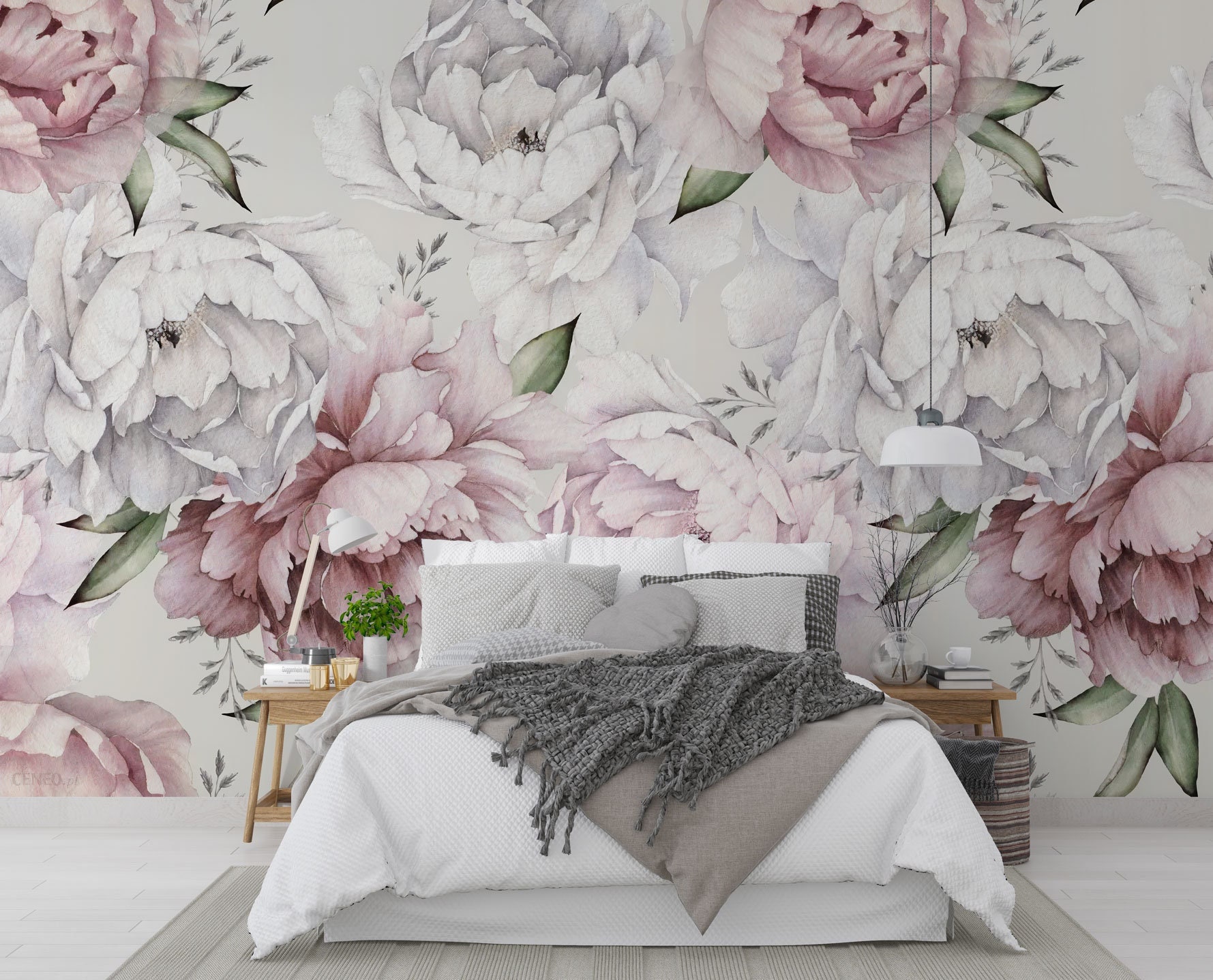 Big Floral WALLPAPER Floral Wall Mural Removable Wall Paper - Etsy