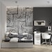 Linear Geometrical Wallpaper Style and Design Wallposter Livingroom ...