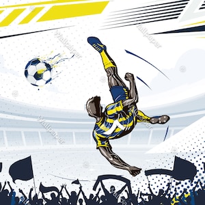 Football Fanatic Wallpaper for Kids - Customizable Soccer Themed Mural ...