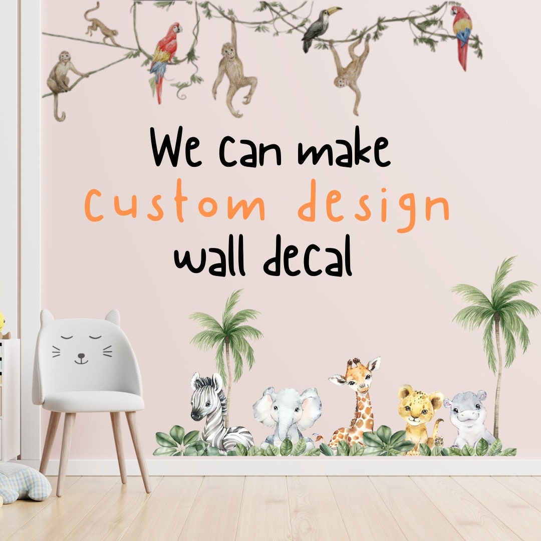 Custom Made Wall Sticker - Custom Wall Decal - Custom Size and Desig ...