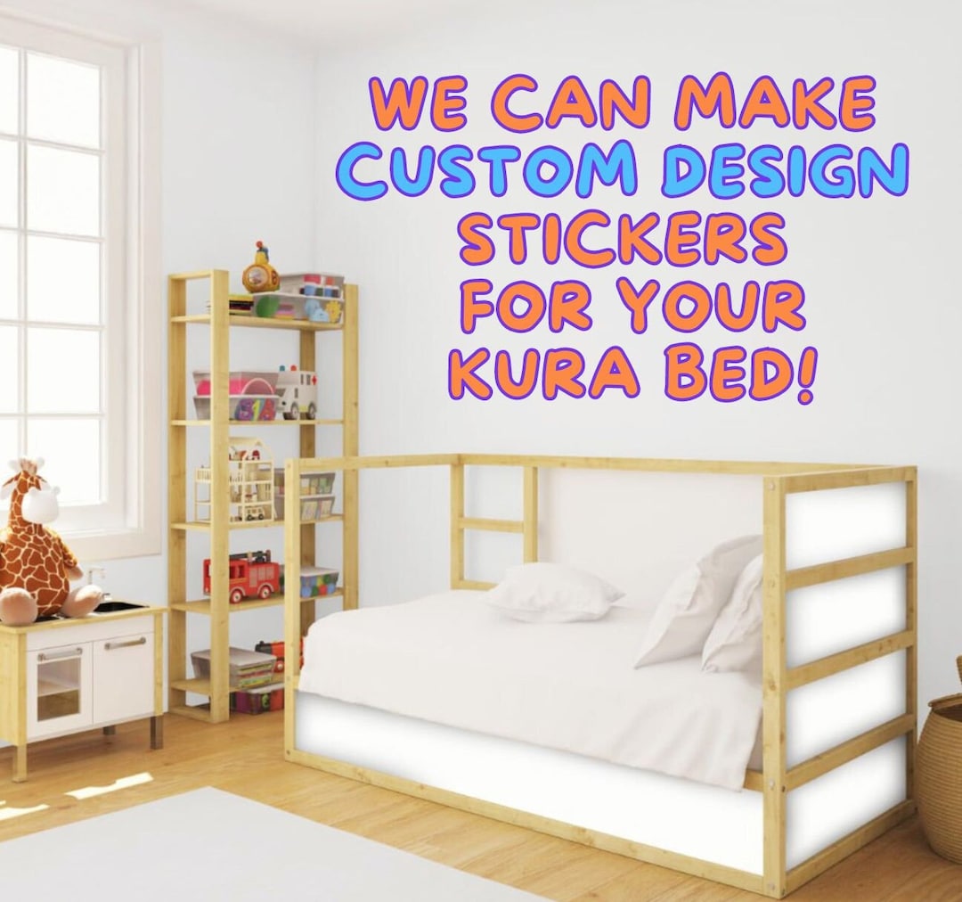 Personalized Kura Bed Stickers | Removable Vinyl Wall Art for IKEA Kura ...