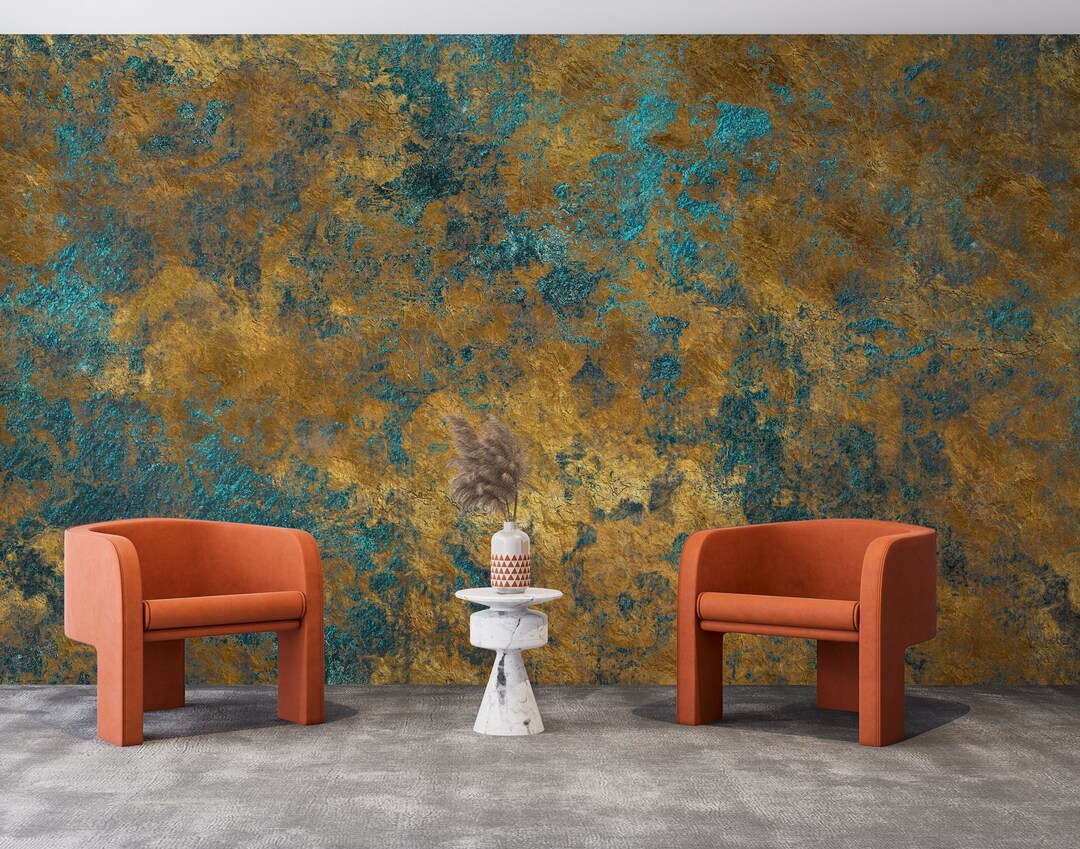 Rusty Vintage Look Wallpaper , Old Loook Vintage Peel and Stick Mural ...