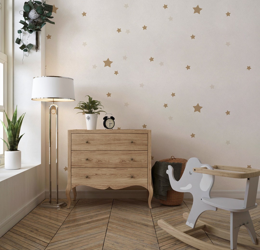 Starry Wallposter Star Themed Nursery Room Decor Peel and - Etsy