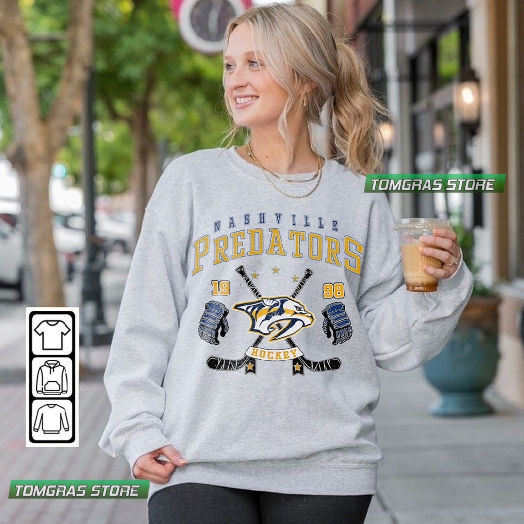 Nashville Predators Sweatshirt Vintage Nashville Predators - Etsy