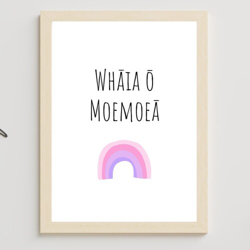 Maori Language Rainbow Colours Digital Print Te Reo Māori - Etsy