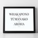 Faith Hope Love Whakapono Tumanako Aroha Te Reo Māori Wall Art Print ...
