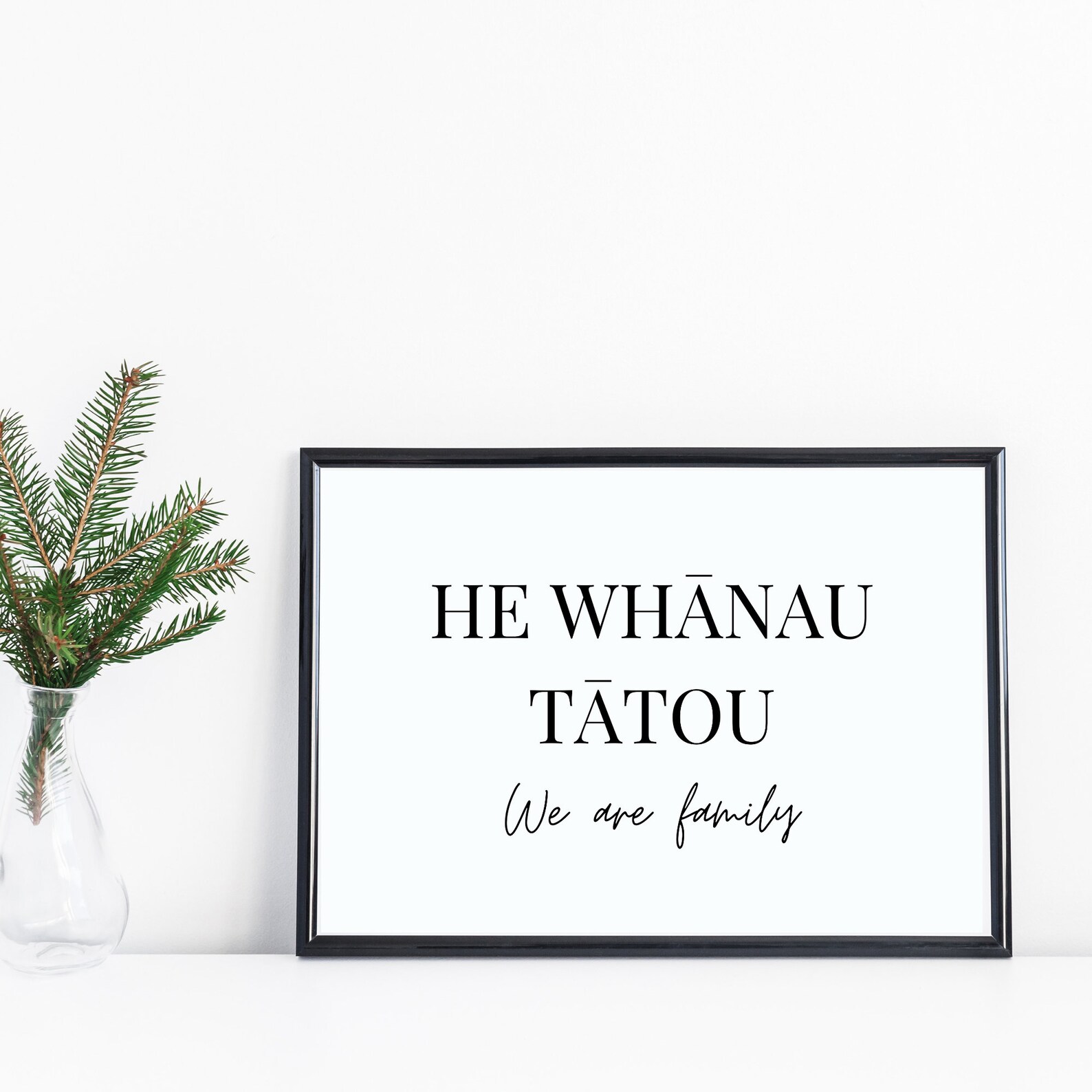We Are Family He Whanau Tatou Te Reo Maori Māori Language Wall - Etsy ...