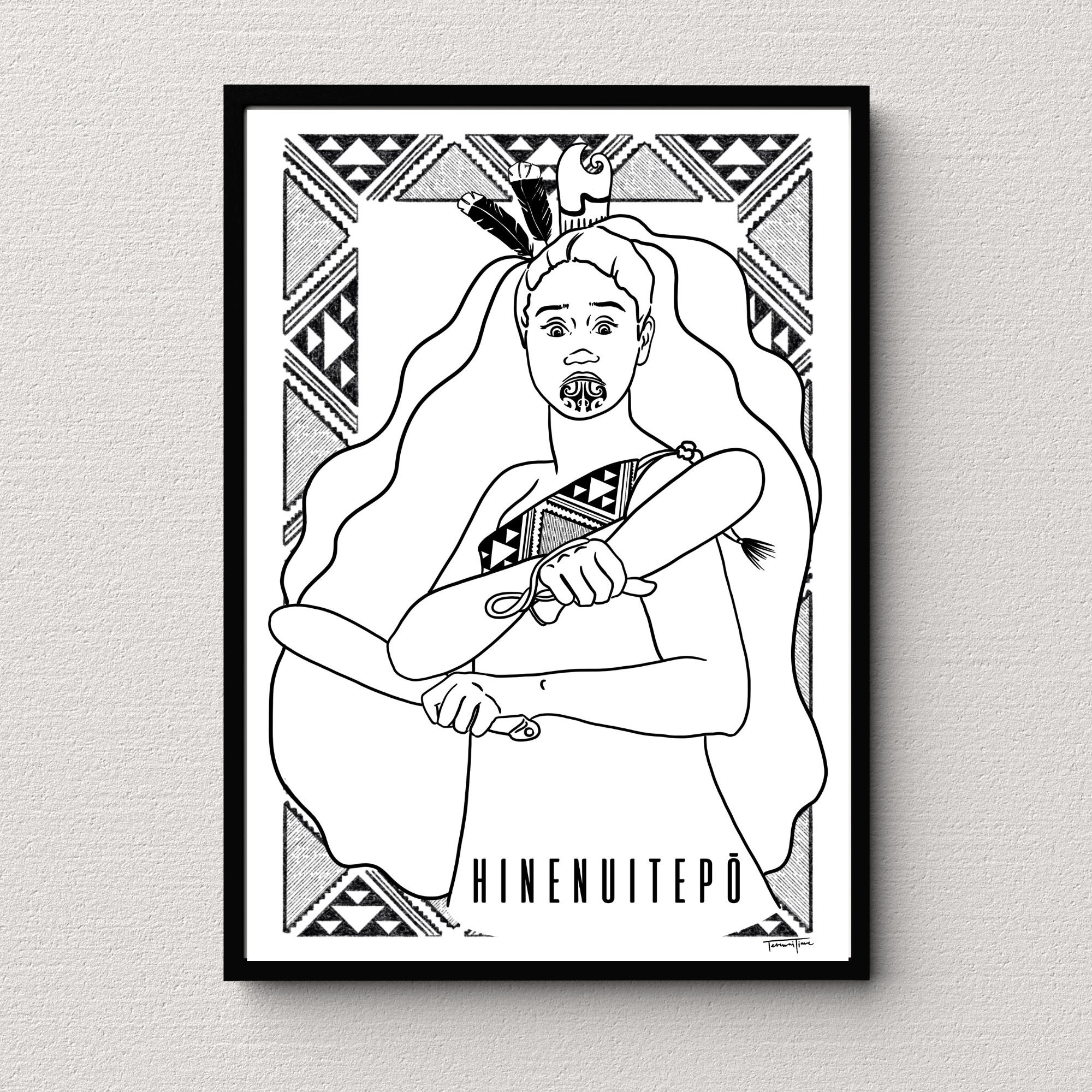 Wāhine Atua Māori Goddesses Prints Te Reo Māori Maori Wall Art Aotearoa ...