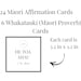 30 Maori Affirmation Cards Bilingual With Bonus Whakatauki Te Reo Māori ...