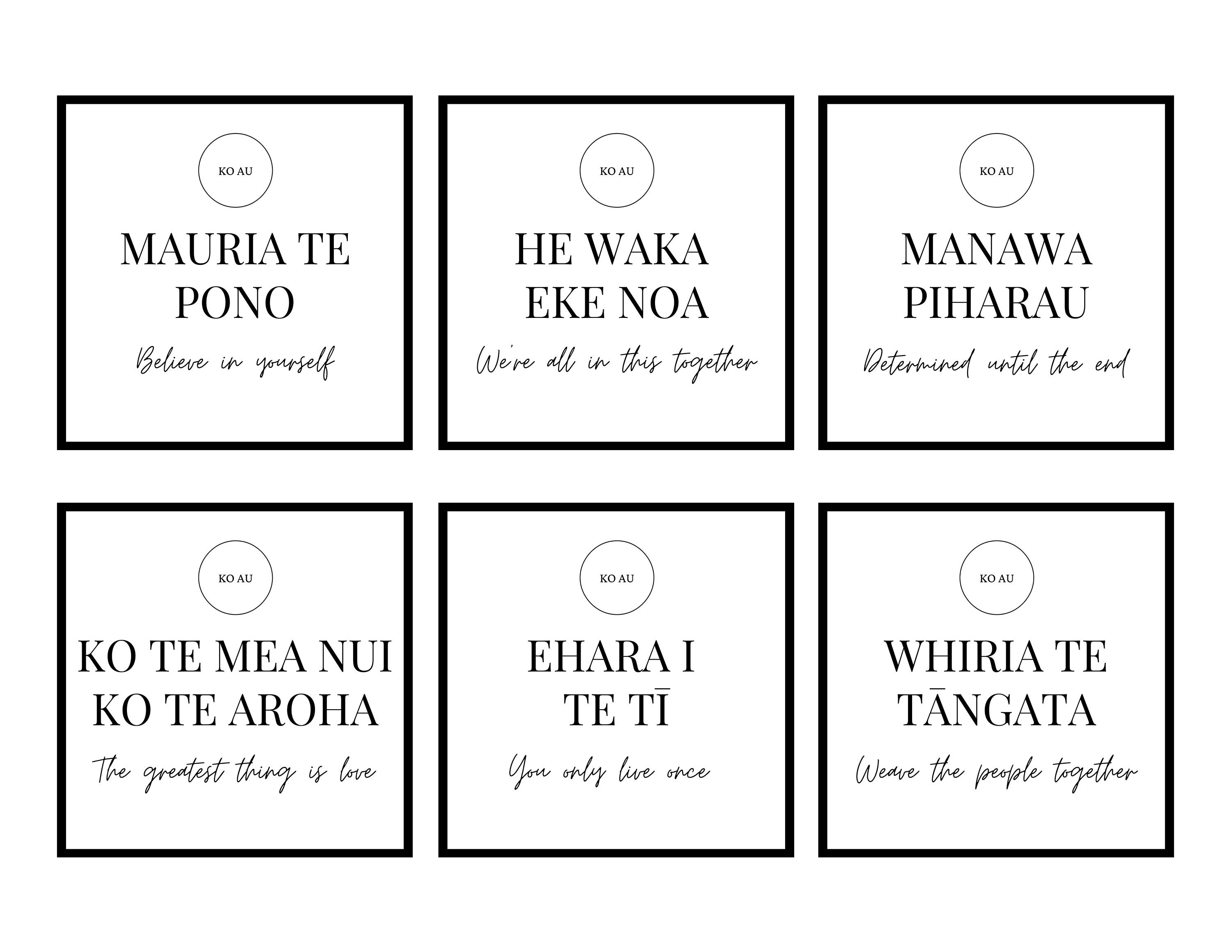 30 Maori Affirmation Cards Bilingual With Bonus Whakatauki Te Reo Māori ...