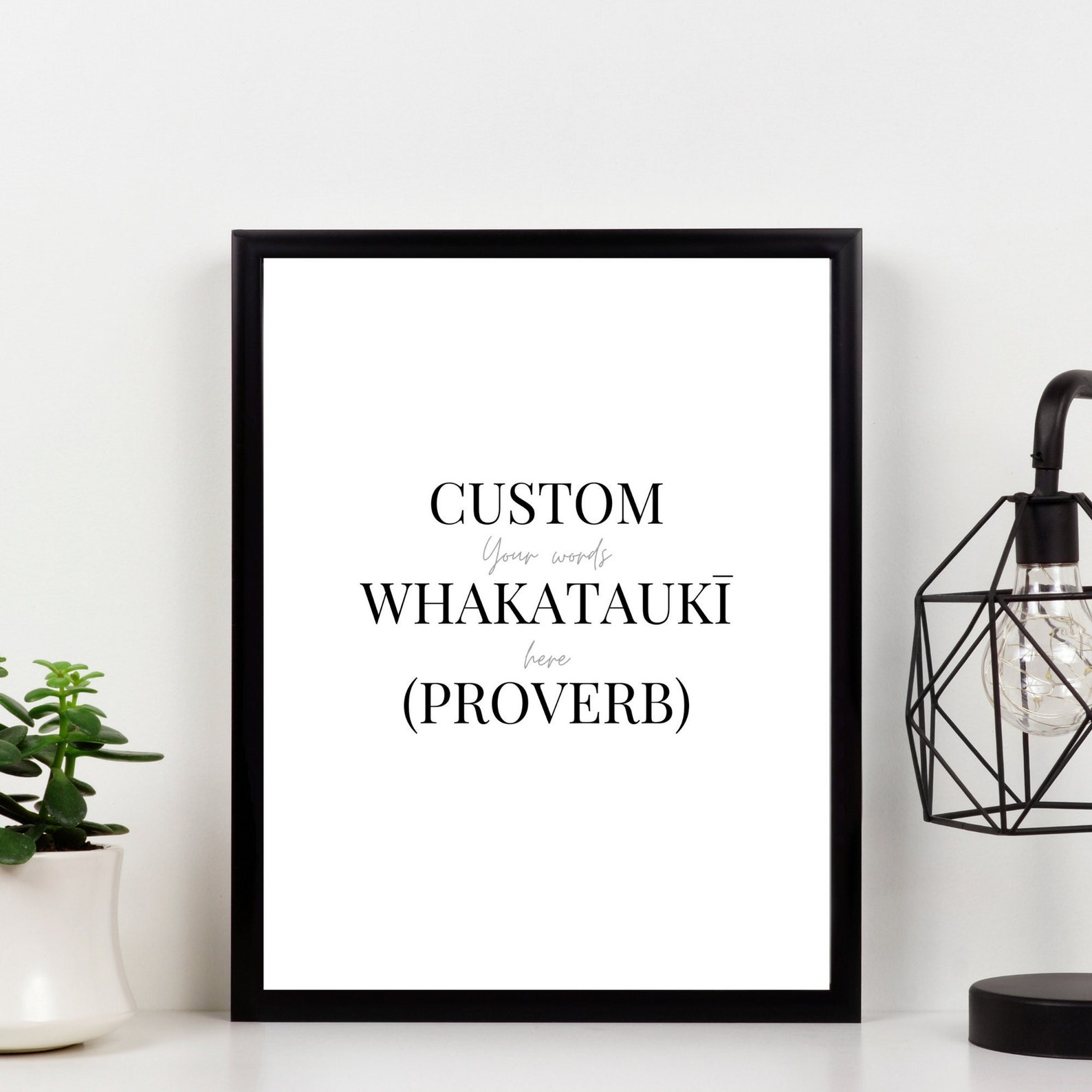 Custom Proverb Whakataukī Te Reo Maori Print Māori Language New Zealand ...