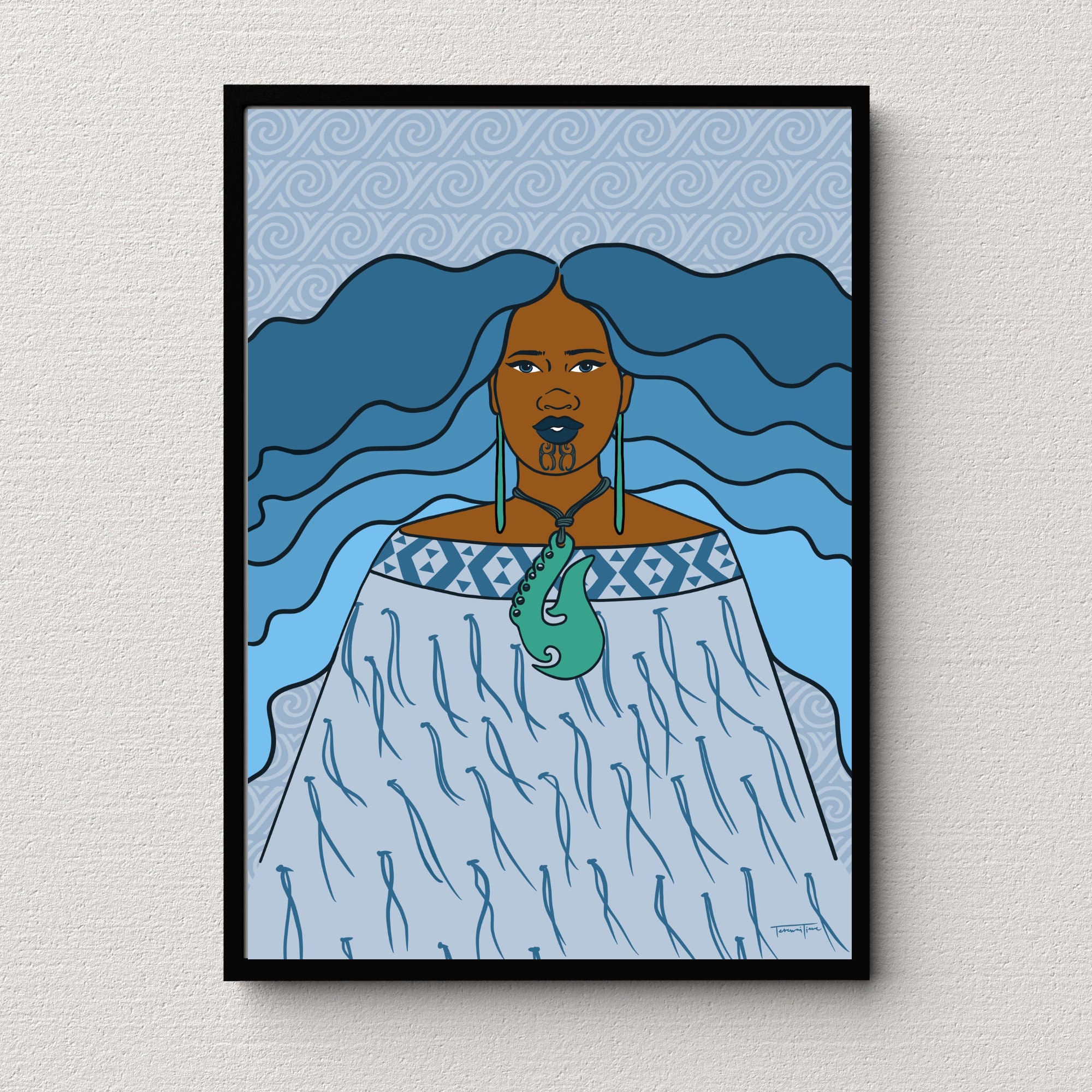 Atua Wahine Maori Goddess Women Prints Mana Wāhine Māori Wall Art Aotearoa New Zealand Kiwiana ...