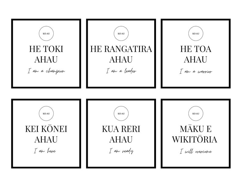 30 Maori Affirmation Cards Bilingual With Bonus Whakatauki Te Reo Māori ...