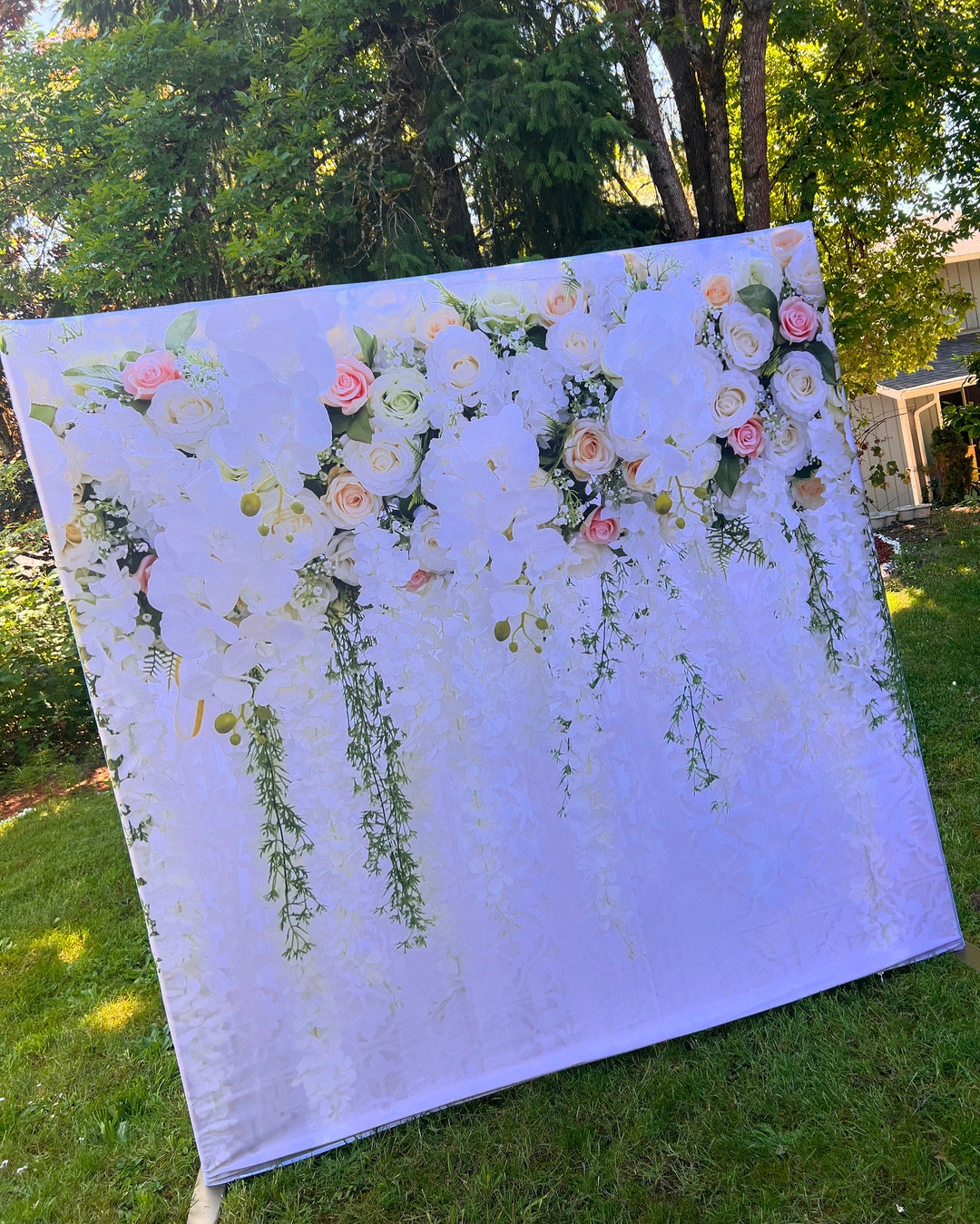 Flower Wall Backdrop Cover Photobook Polyester Party Props - Etsy