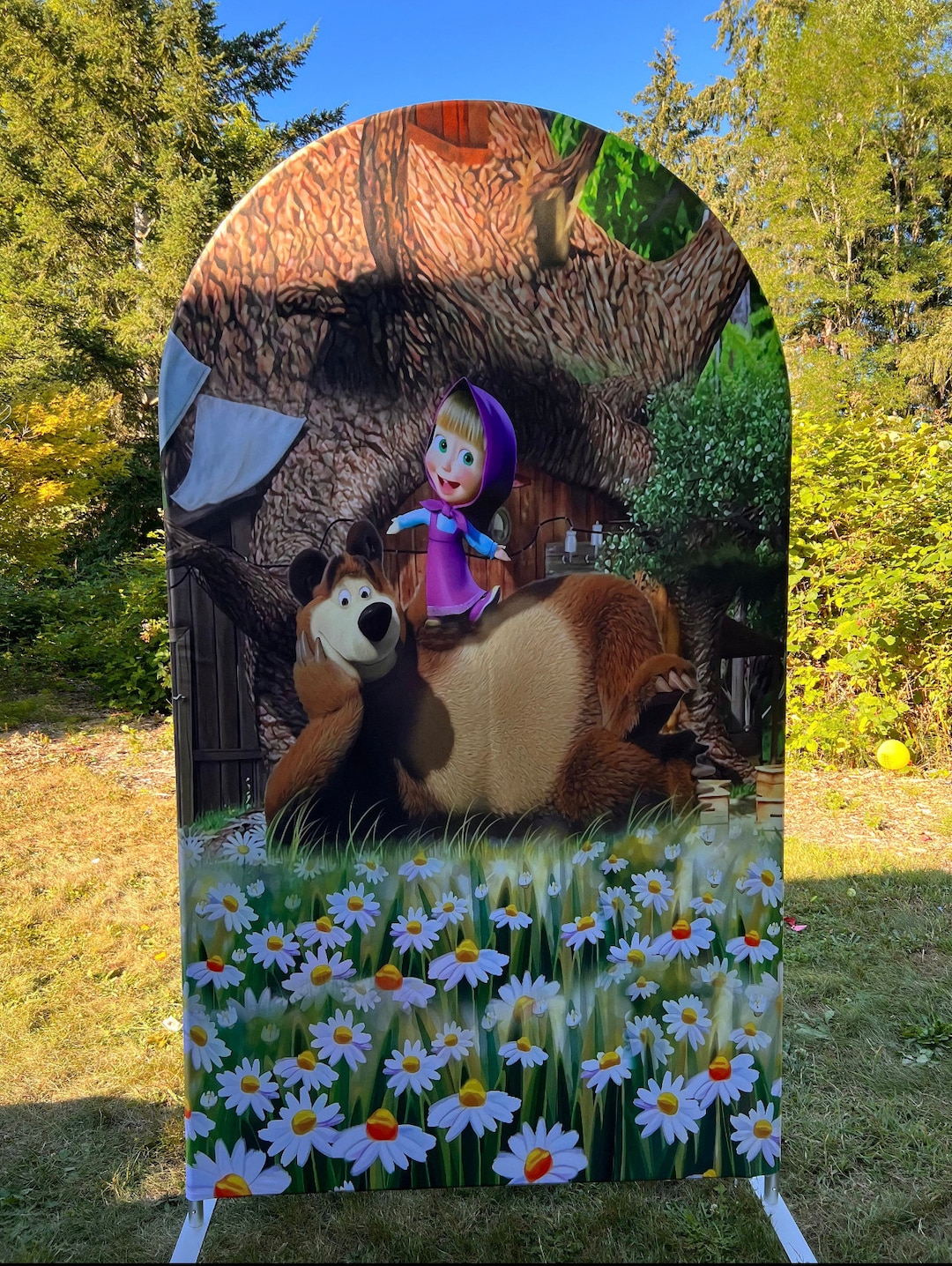 Masha and the Bear Backdrop Covers, Party Props Decor - Etsy