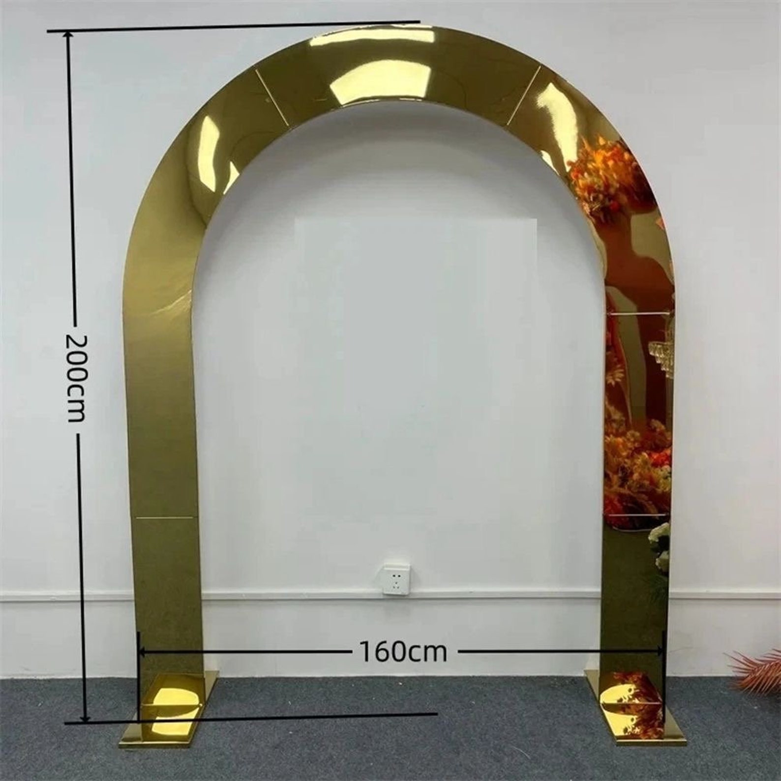 Curved Backdrop Wedding Stands Stainless Steel Wall Props Events ...