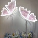 1M Pink Big Butterfly Light, Neon Light Wedding Props, Wings Event ...