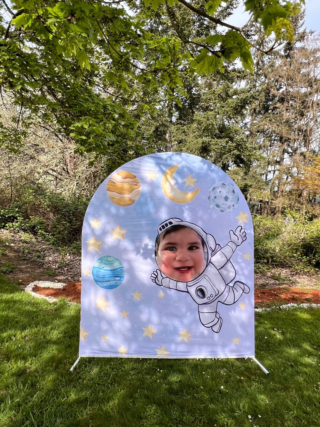Astronaut Galaxy Custom Customized Photoarch Covers, Birthdays Party ...