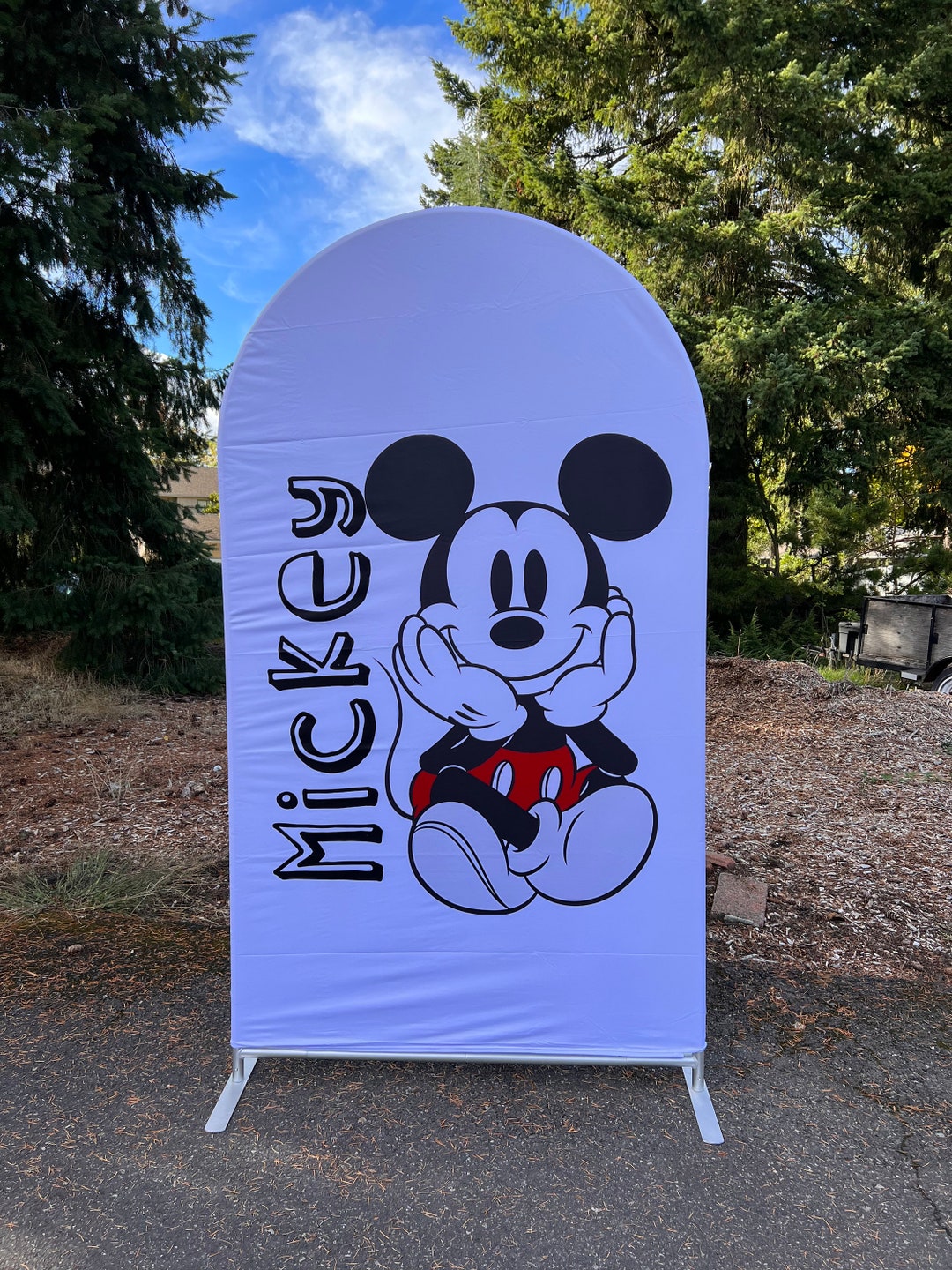 Mickey Mouse Chiara Cover Backdrop Cover for Boy Birthday Decor Baby ...