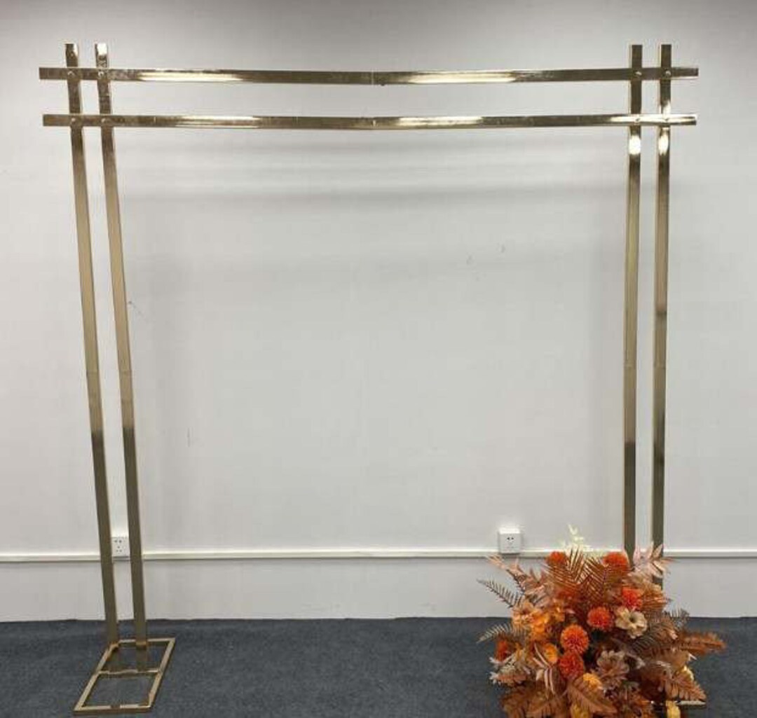 Geometric Backdrop Stands Shiny Gold Wedding Iron Props Gold Shelf - Etsy