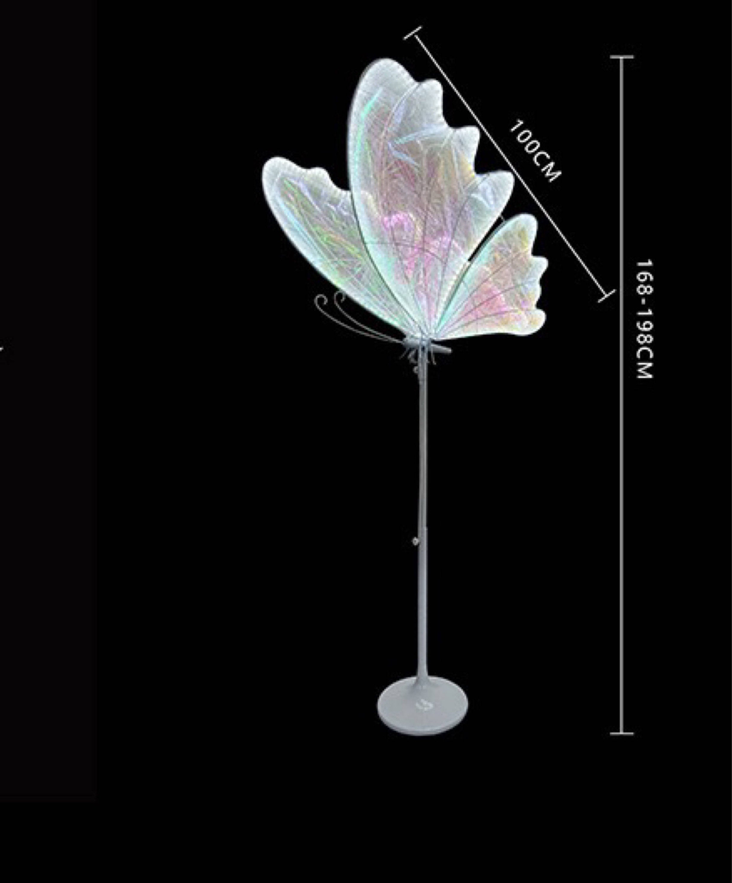 1M Pink Big Butterfly Light, Neon Light Wedding Props, Wings Event ...