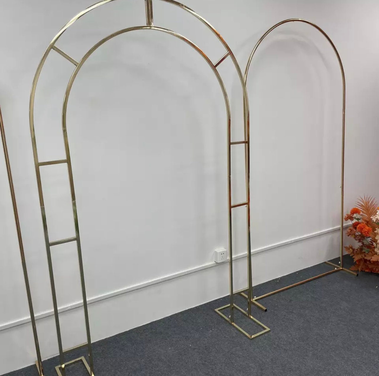 Gold-plated Shiny Arch Screen Geometric Wedding Arch Frame - Etsy