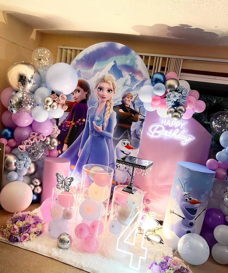 Frozen Backdrop Chiara Cover Background Party Events - Etsy