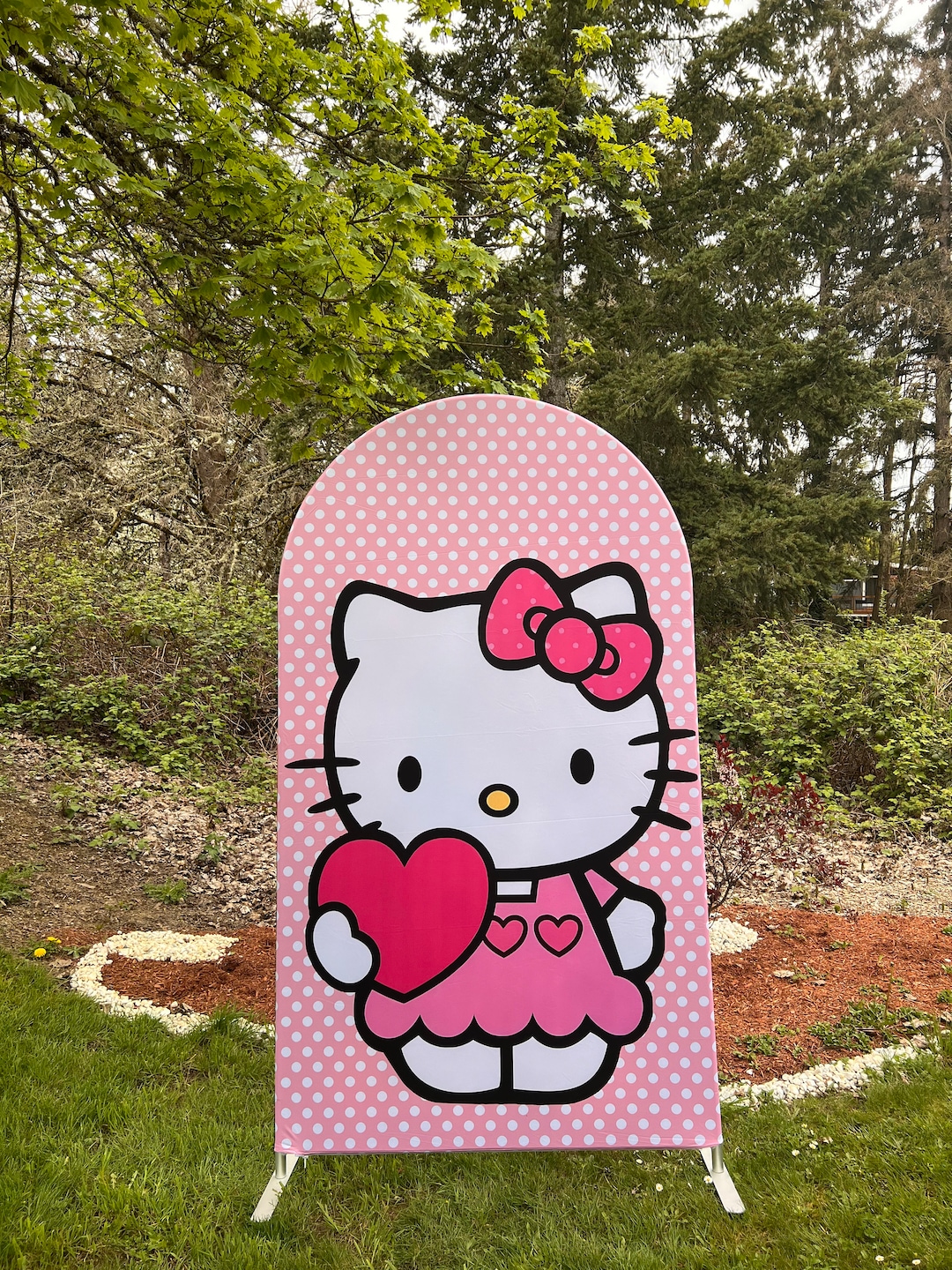 Hello Kitty Backdrop Polyester Cover Party Props - Etsy