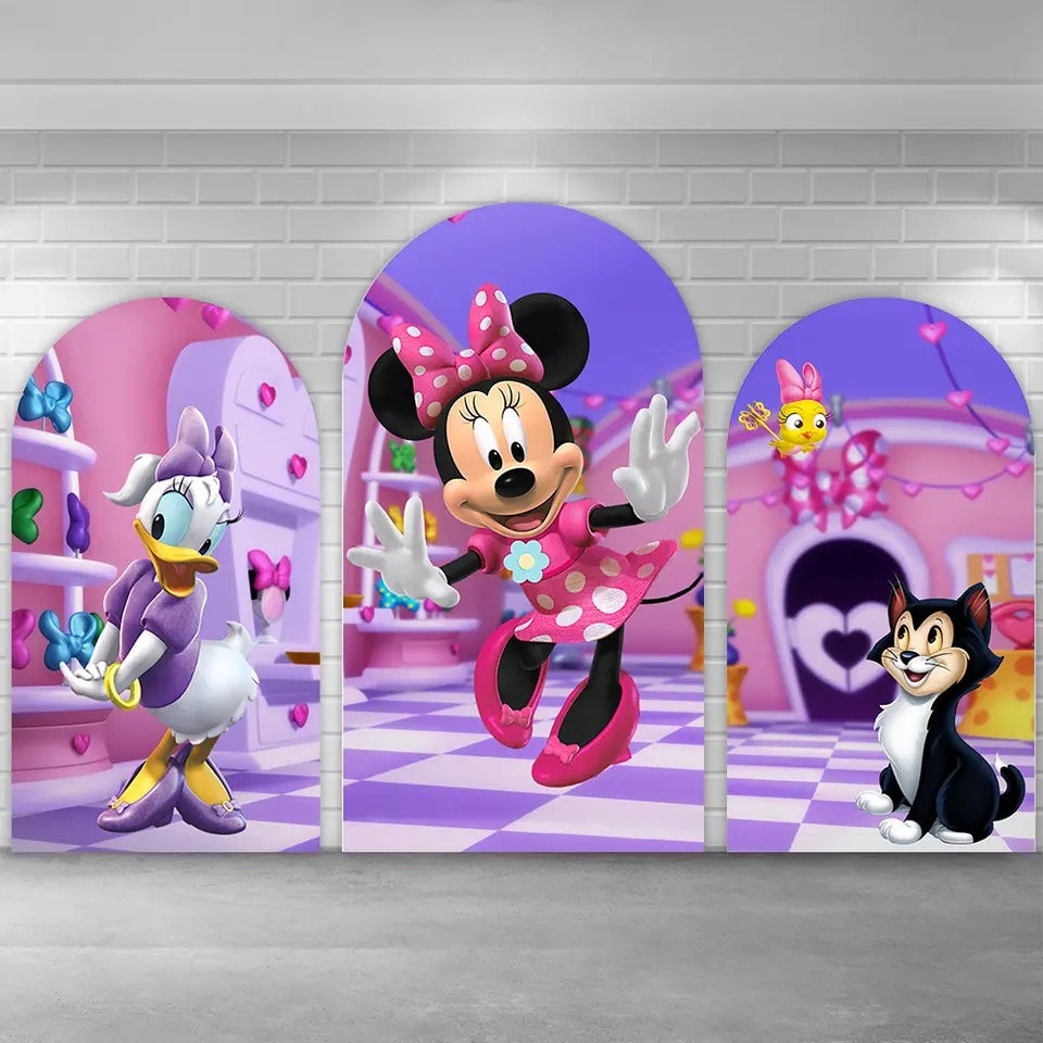 Minnie Mouse and Daisy Chiara Backdrop Customized Baby - Etsy Singapore