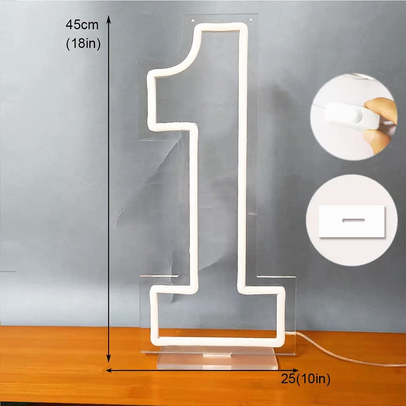 Large Numbers With Lights - Etsy