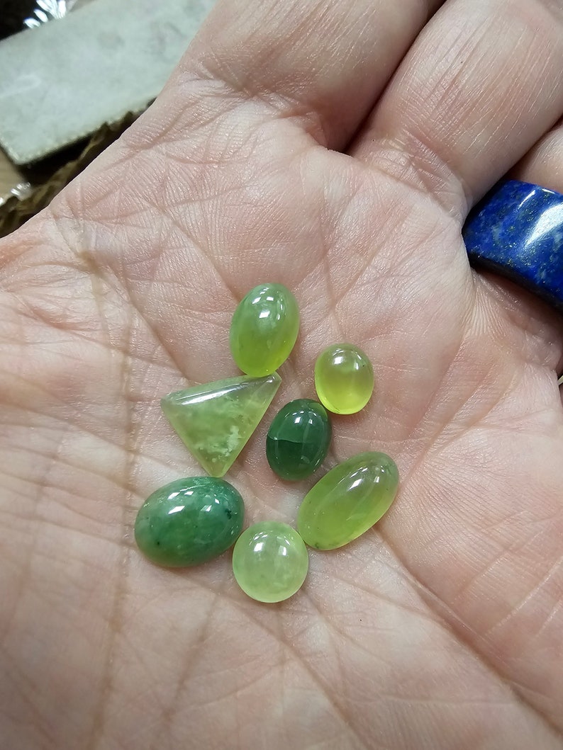 Rare Sungai Dareh Idocrase Cabochons Mix of Hydrogrossular Garnet and ...