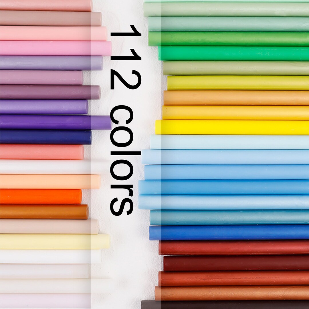 Sealing Wax Sticks 112 Colors Available Wax Sticks for Glue Gun Stamp ...