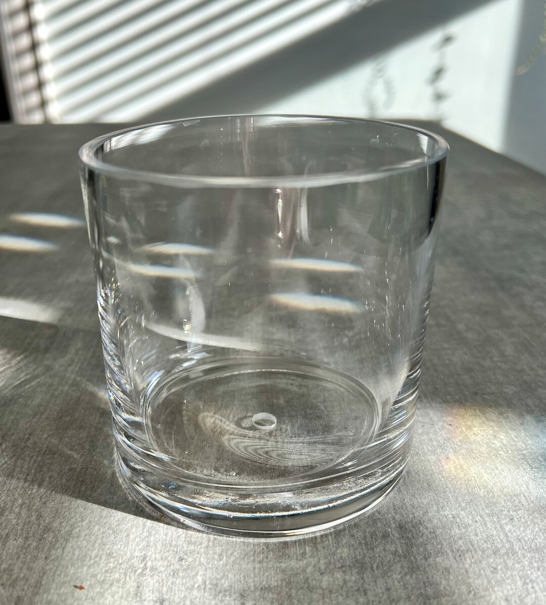 Small Clear Glass Planter With Drainage Hole - Etsy