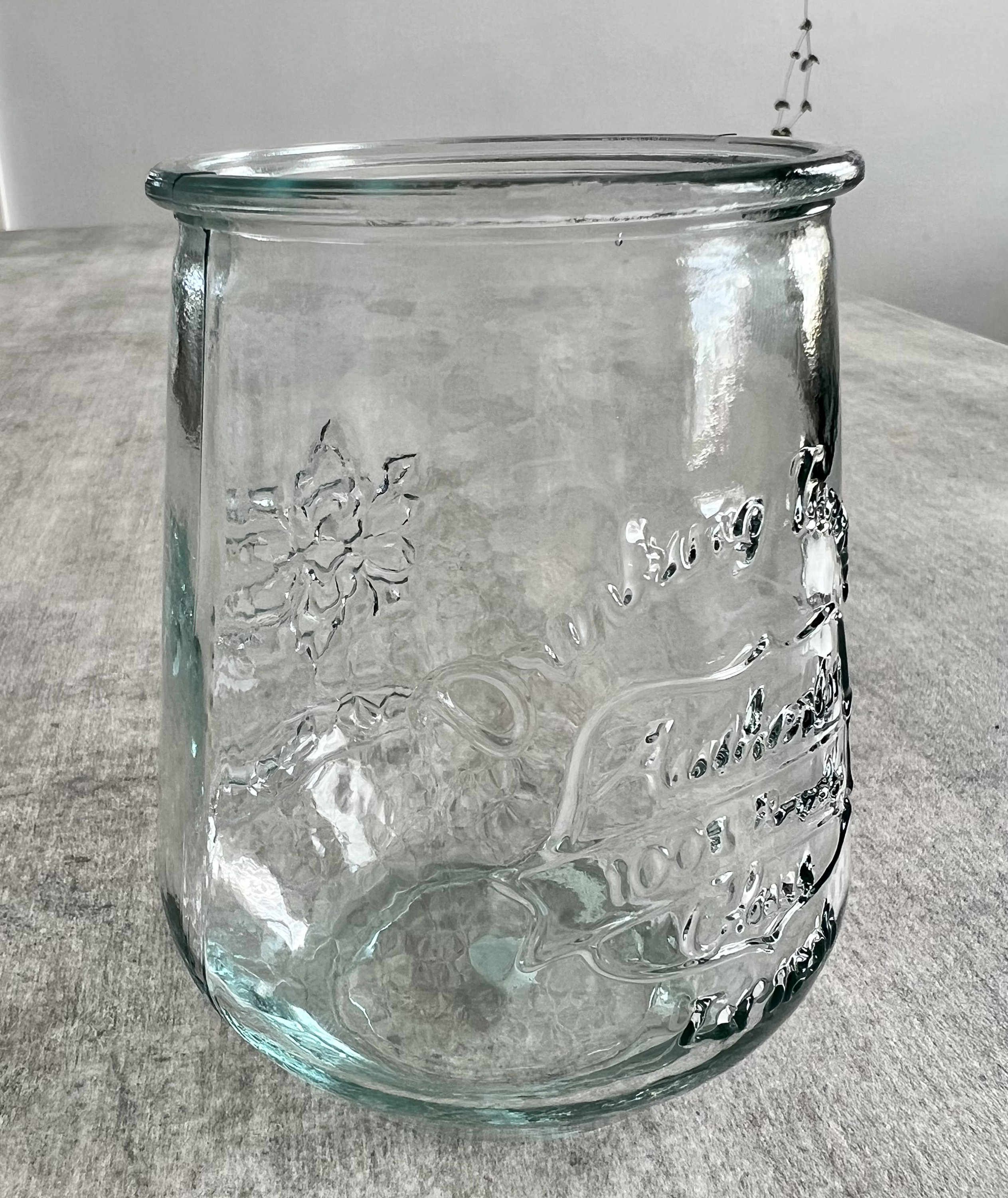 Small Clear Glass Planter With Drainage Hole - Etsy