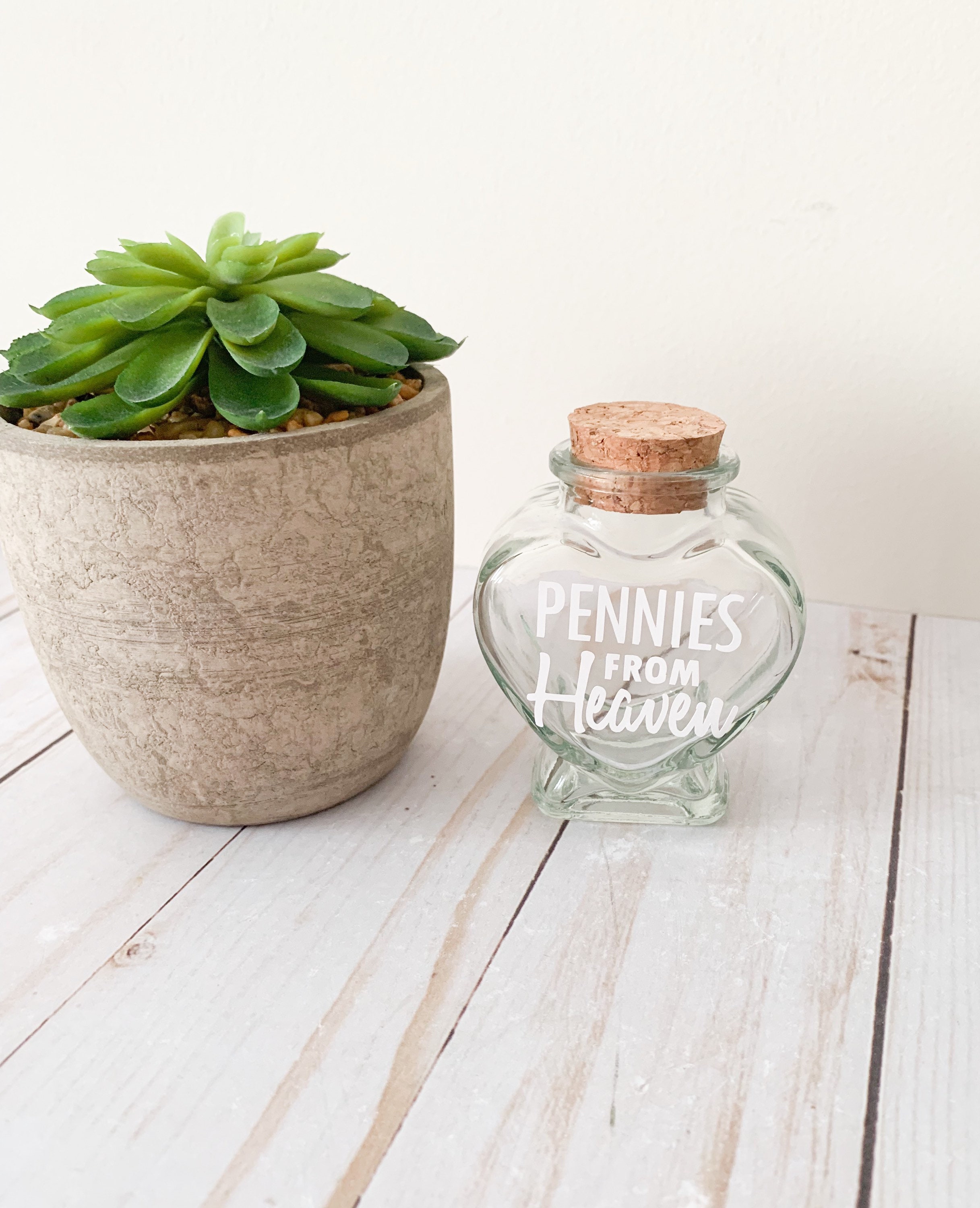 Pennies From Heaven Miniature Heart-shaped Bottle - Etsy