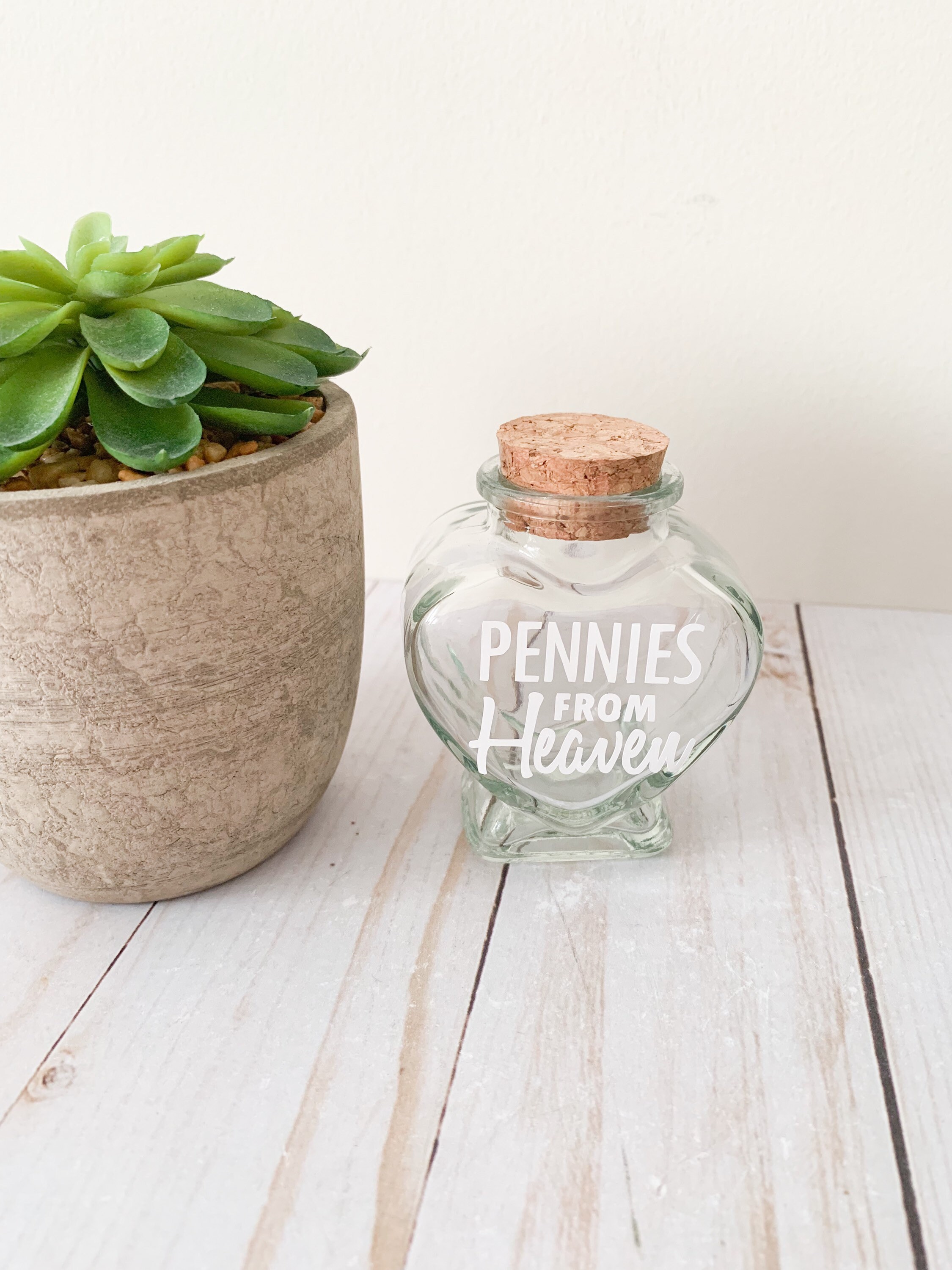 Pennies From Heaven Miniature Heart-shaped Bottle - Etsy