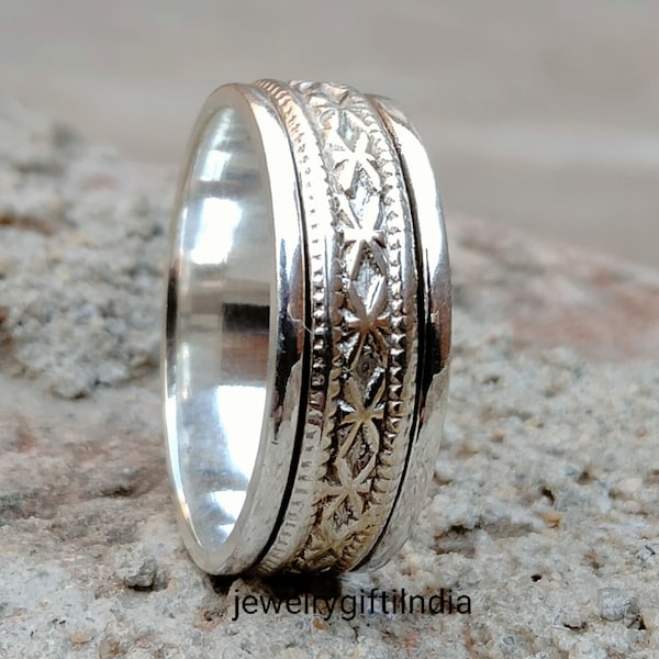 Silver Spinning Ring - Etsy