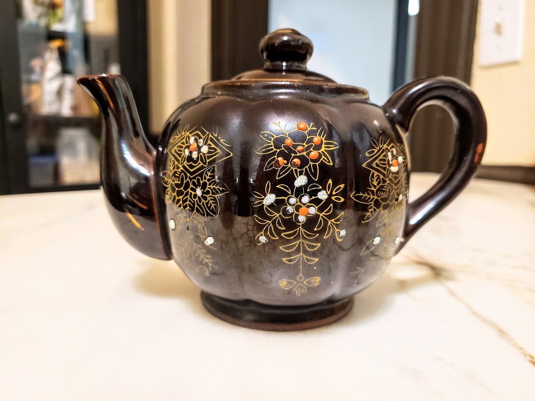 Vintage 1940s Japanese Moriage Small Teapot - Etsy